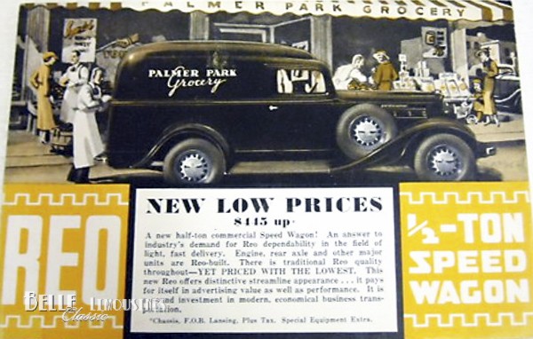 REO SpeedWagon Advertising - Belle Classic Limousines